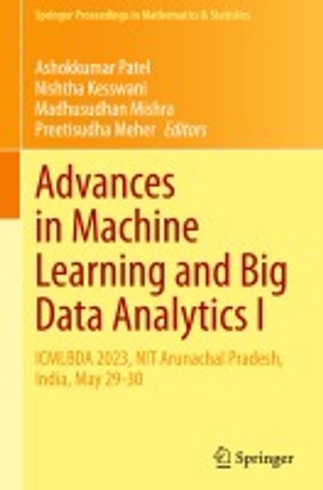 Advances in Machine Learning and Big Data Analytics I | Patel ...