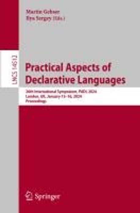 Practical Aspects of Declarative Languages | Sergey, Ilya - 교보문고