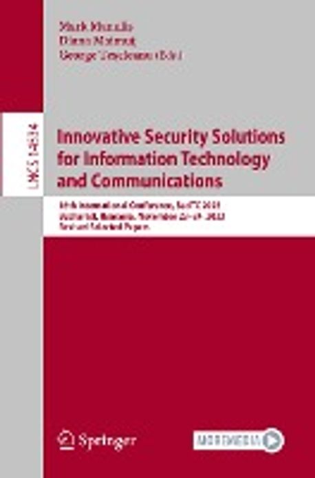 Innovative Security Solutions for Information Technology and ...