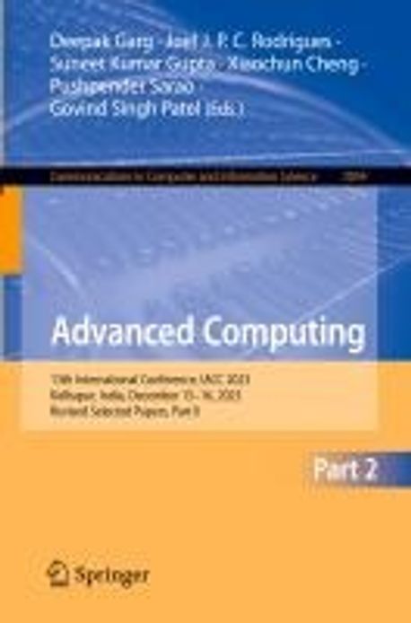 Advanced Computing | Garg, Deepak - 교보문고