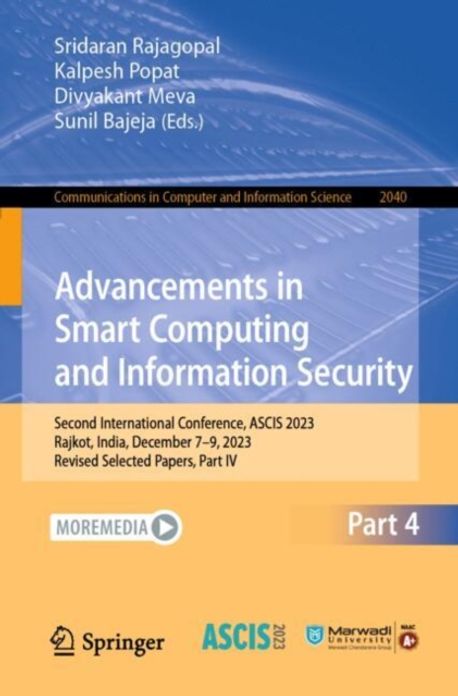 Advancements in Smart Computing and Information Security | Rajagopal ...
