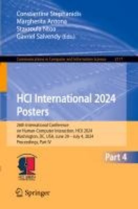 Hci International 2024 Posters | Stephanidis, Constantine - 교보문고