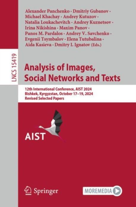 Analysis of Images, Social Networks and Texts | Panchenko, Alexander - 교보문고