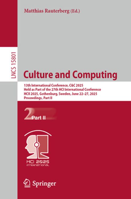 Culture and Computing | Rauterberg, Matthias - 교보문고