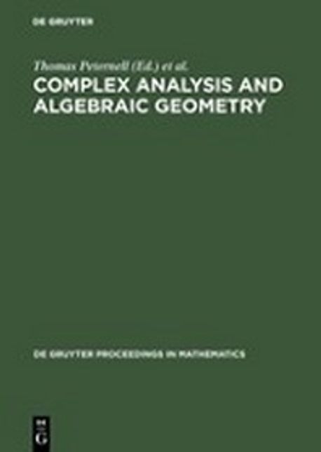 Complex Analysis and Algebraic Geometry | Peternell, Thomas - 교보문고