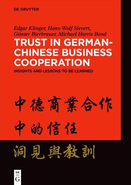 Trust in German-Chinese Business Cooperation | Klinger, Edgar - 교보문고