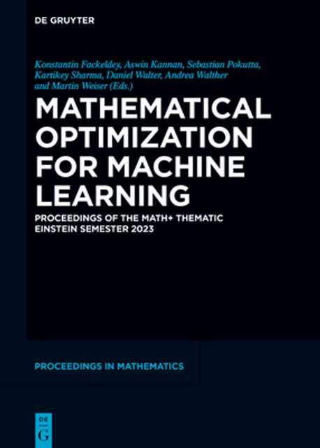 Mathematical Optimization for Machine Learning | Fackeldey, Konstantin ...