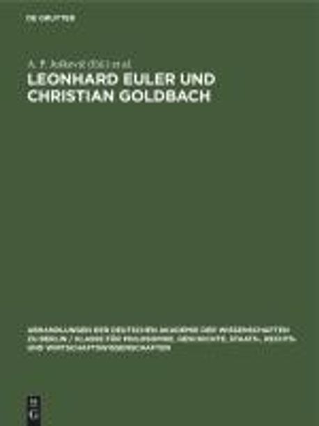 Leonhard Euler Und Christian Goldbach | Winter, E. - 교보문고