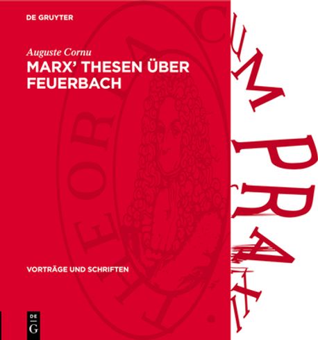 Marx? Thesen ueber Feuerbach | Cornu, Auguste - 교보문고