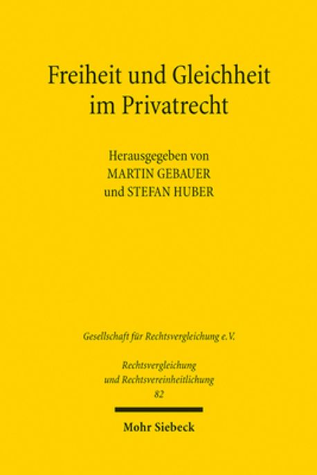 Freiheit Und Gleichheit Im Privatrecht | Gebauer, Martin - 교보문고