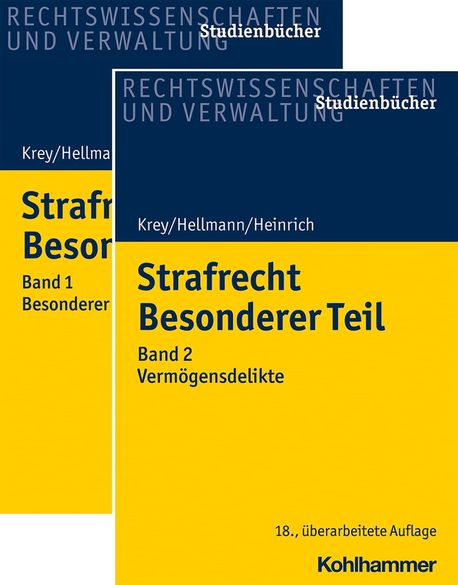 Strafrecht - Besonderer Teil, Bd. 1 + Bd. 2 - Paket | Krey, Volker - 교보문고