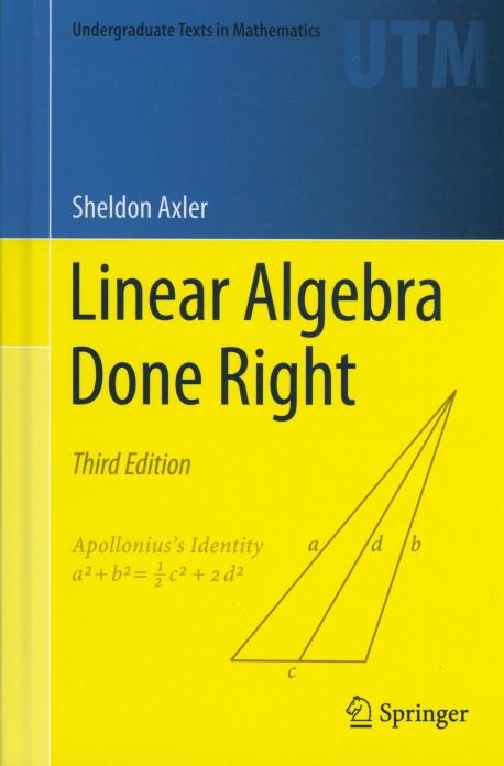 Linear Algebra Done Right | Sheldon Axler - 교보문고