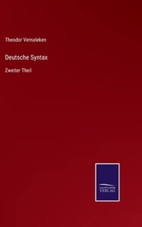 Deutsche Syntax | Vernaleken, Theodor - 교보문고