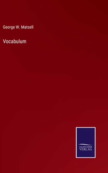 Vocabulum | Matsell, George W. - 교보문고