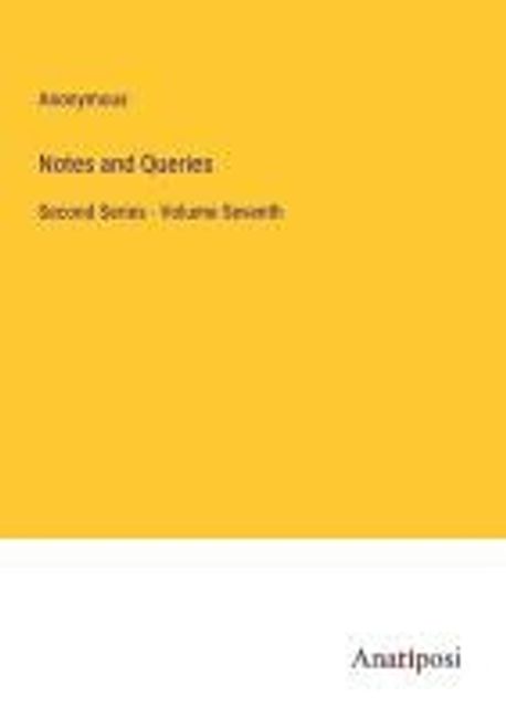 Notes and Queries | Anonymous - 교보문고