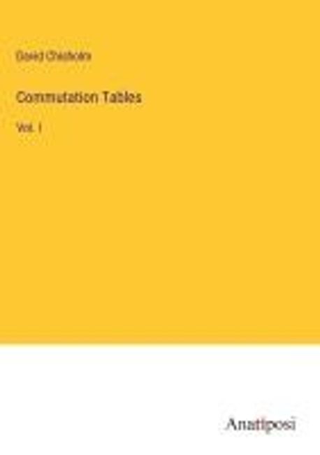 Commutation Tables | Chisholm, David - 교보문고