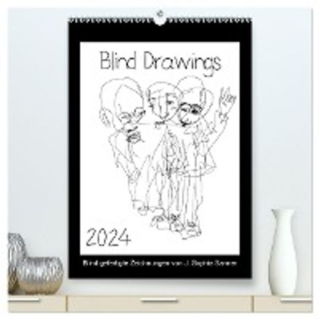 Blind Drawings - blind gefertigte Zeichnungen von Kuenstlerin J. Sophia Sanner (hochwertiger ...