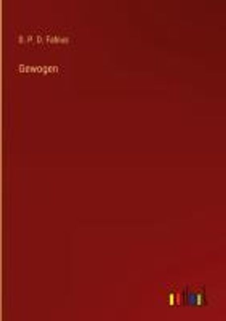 Gewogen | Fabius, D. P. D. - 교보문고