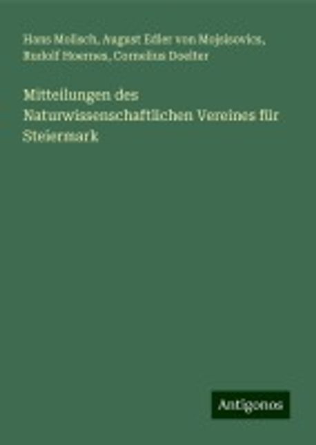 Mitteilungen des Naturwissenschaftlichen Vereines fuer Steiermark ...