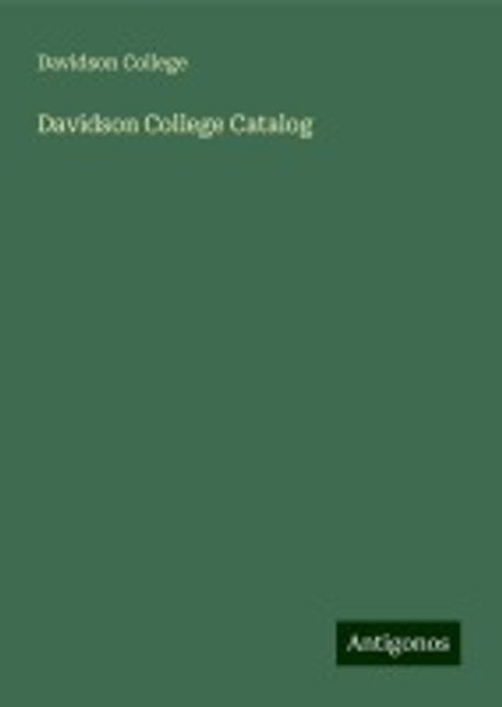 Davidson College Catalog | College, Davidson - 교보문고