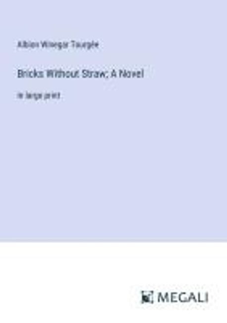 Bricks Without Straw; A Novel | Tourgee, Albion Winegar - 교보문고