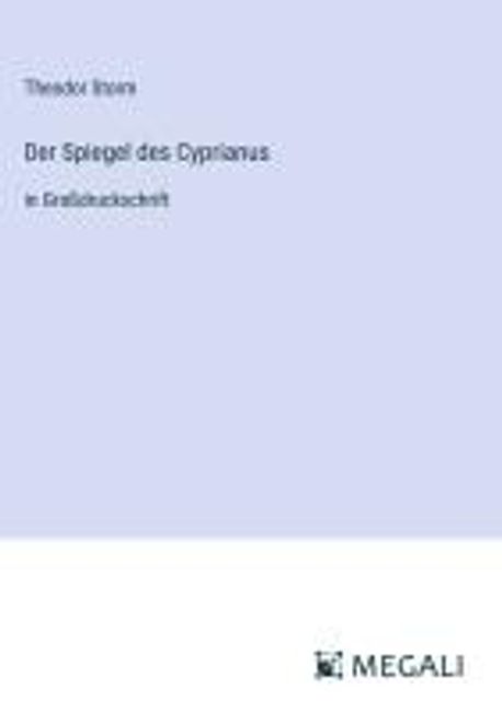 Der Spiegel des Cyprianus | Storm, Theodor - 교보문고
