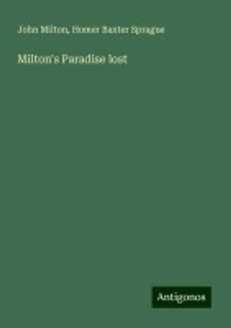 Milton's Paradise lost | Milton, John - 교보문고
