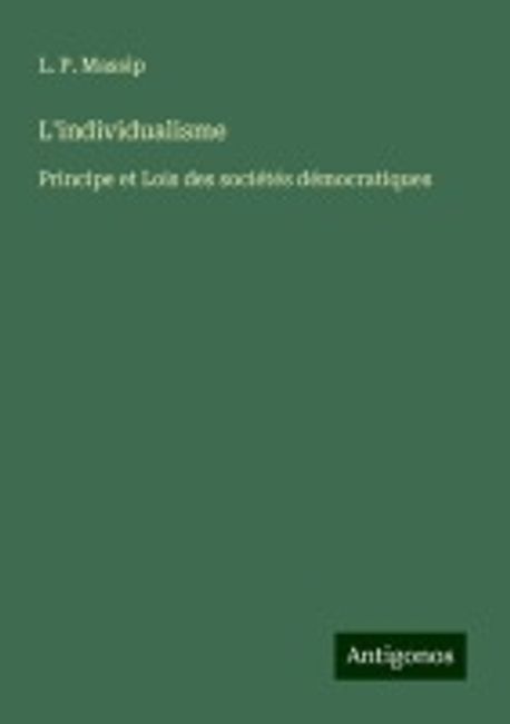 L'individualisme | Massip, L. P. - 교보문고
