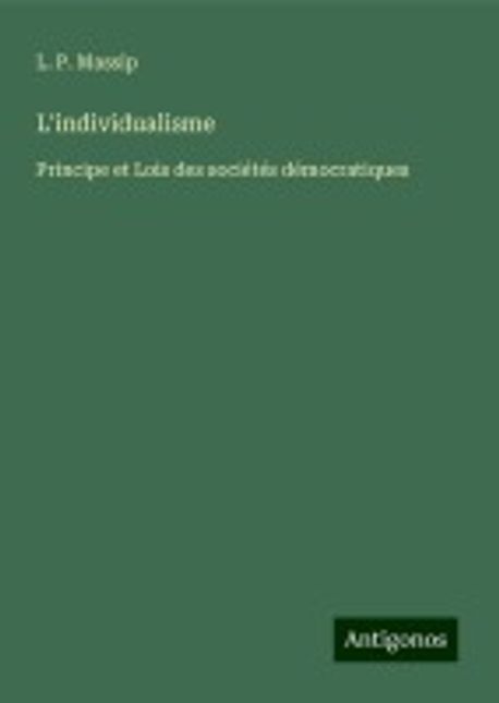 L'individualisme | Massip, L. P. - 교보문고