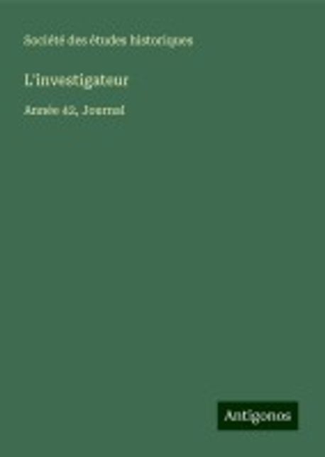 L'investigateur | Societe Des Etudes Historiques - 교보문고