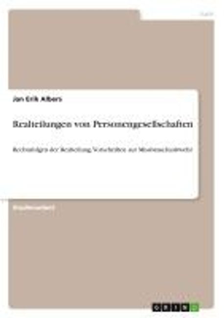 Realteilungen von Personengesellschaften | Albers, Jan Erik - 교보문고