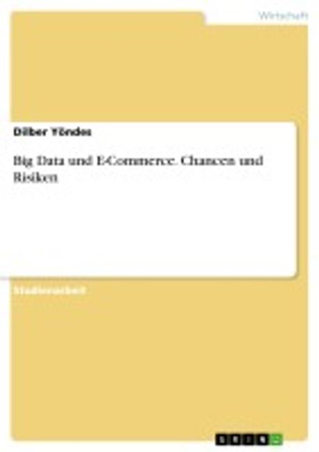 Big Data und E-Commerce. Chancen und Risiken | Yoendes, Dilber - 교보문고