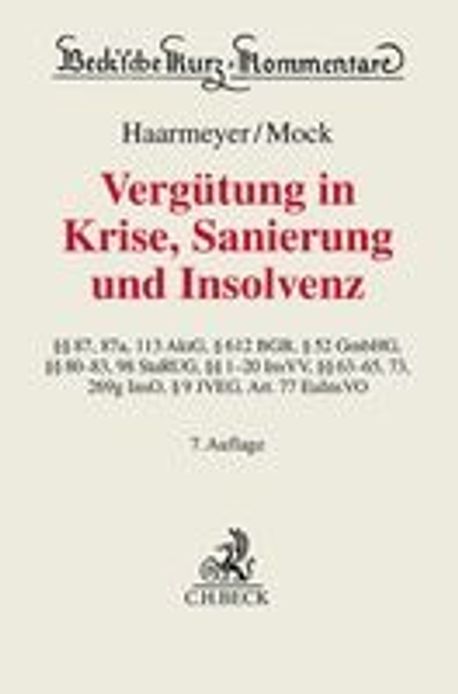 Verguetung in Krise, Sanierung und Insolvenz | Haarmeyer, Hans - 교보문고
