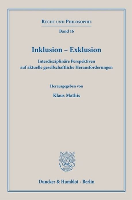 Inklusion - Exklusion | Mathis, Klaus - 교보문고