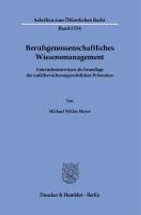 Berufsgenossenschaftliches Wissensmanagement | Mayer, Michael Niklas - 교보문고