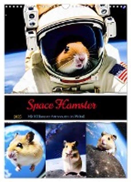 Space Hamster - Mit KI Hamster Astronauten im Weltall (Wandkalender ...