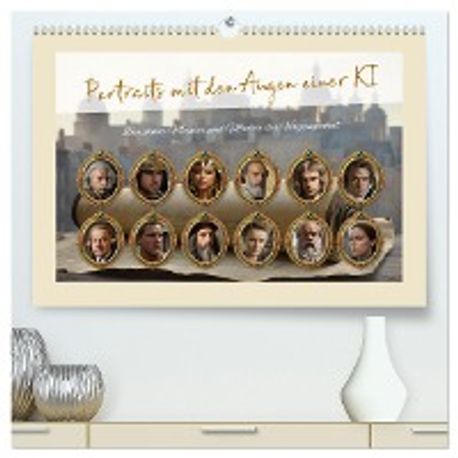 Portraits mit den Augen einer KI (hochwertiger Premium Wandkalender ...
