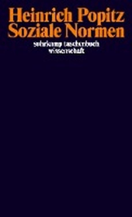 Soziale Normen | Popitz, Heinrich - 교보문고