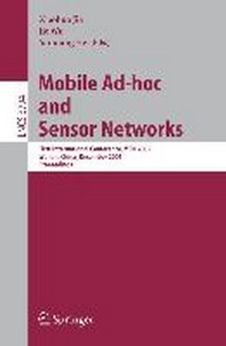 Mobile Ad-hoc And Sensor Networks | Jia, Xiaohua (EDT)/ Wu, Jie (EDT)/ He, Yanxiang (E - 교보문고
