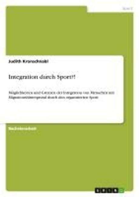 Integration durch Sport?! | Kronschnabl, Judith - 교보문고
