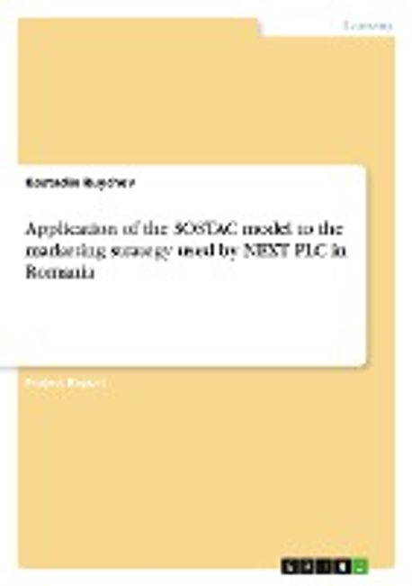 Application of the SOSTAC model to the marketing strategy used by NEXT ...