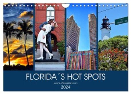Florida Spots II (Wandkalender 2024 DIN A4 quer), CALVENDO ...