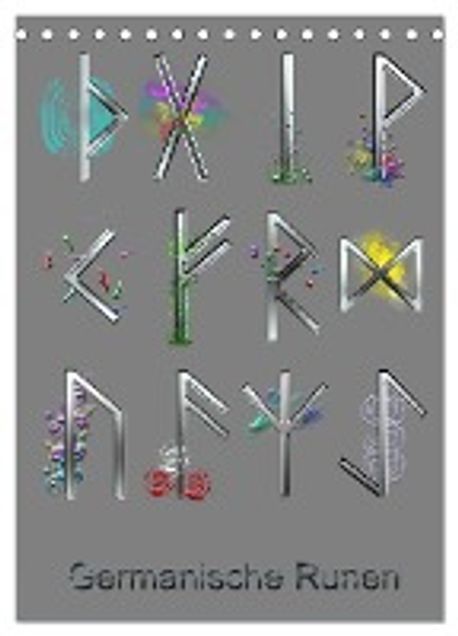Germanische Runen (Tischkalender 2024 DIN A5 hoch), CALVENDO ...