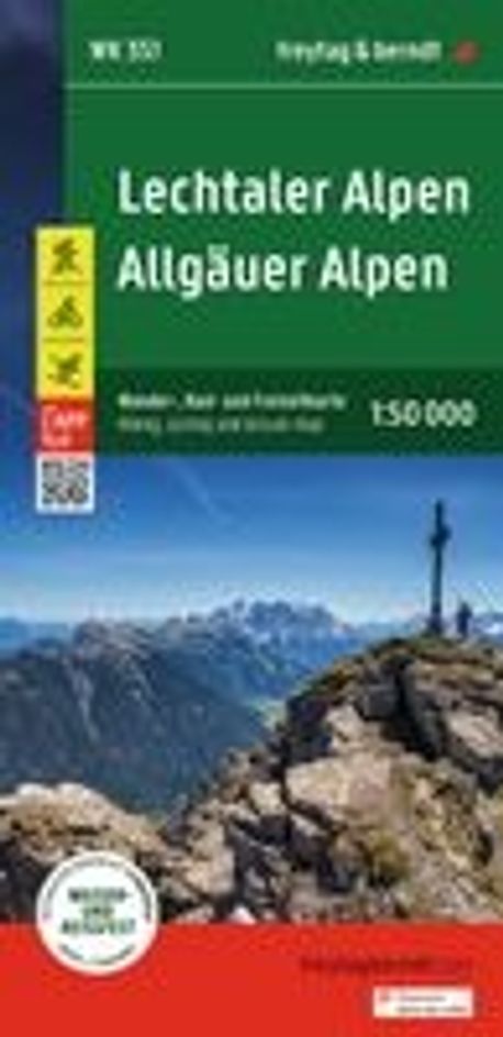 Lechtaler Alpen - Allgauer Alpen Hiking, Cycling & Leisure Map ...