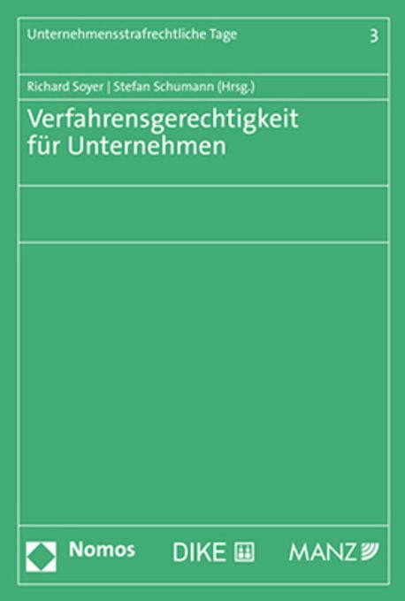 Verfahrensgerechtigkeit Fur Unternehmen | Soyer, Richard - 교보문고