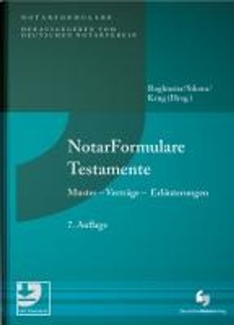 NotarFormulare Testamente | Roglmeier, Julia - 교보문고