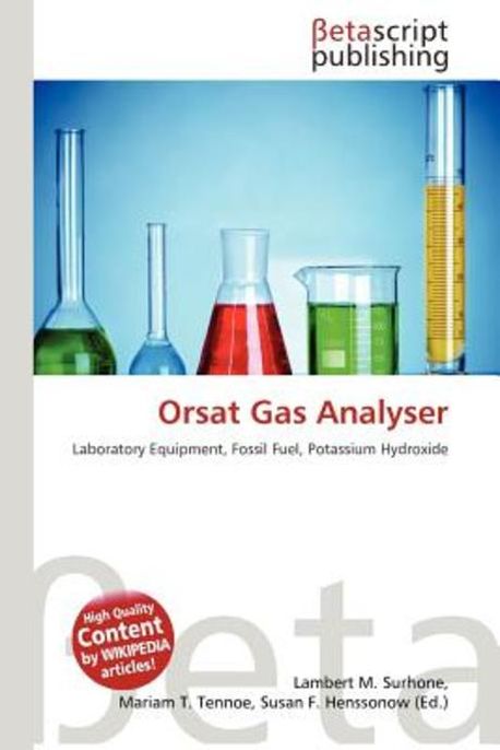 Orsat Gas Analyser | Surhone, Lambert M. - 교보문고