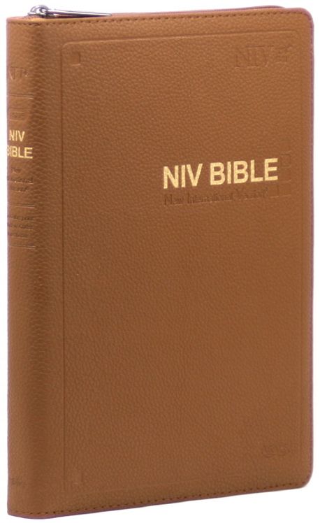 영문NIV BIBLE(대/단본/지퍼/색인/브라운/PU) | 아가페출판사 편집부 - 교보문고