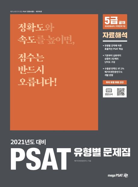 PSAT 유형별 문제집: 자료해석(2021) | 메가피셋전문연구소 - 교보문고