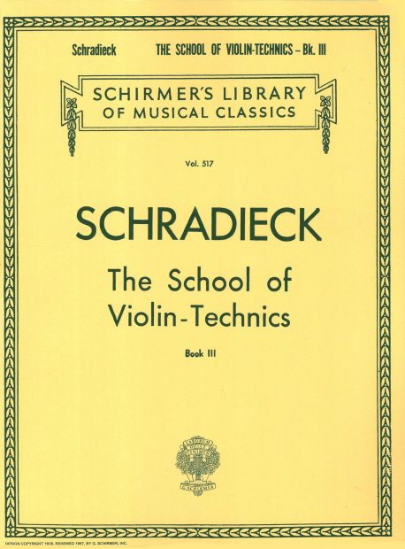 Schradieck : School of Violin Technics Book 3 | Henry Schradieck - 교보문고